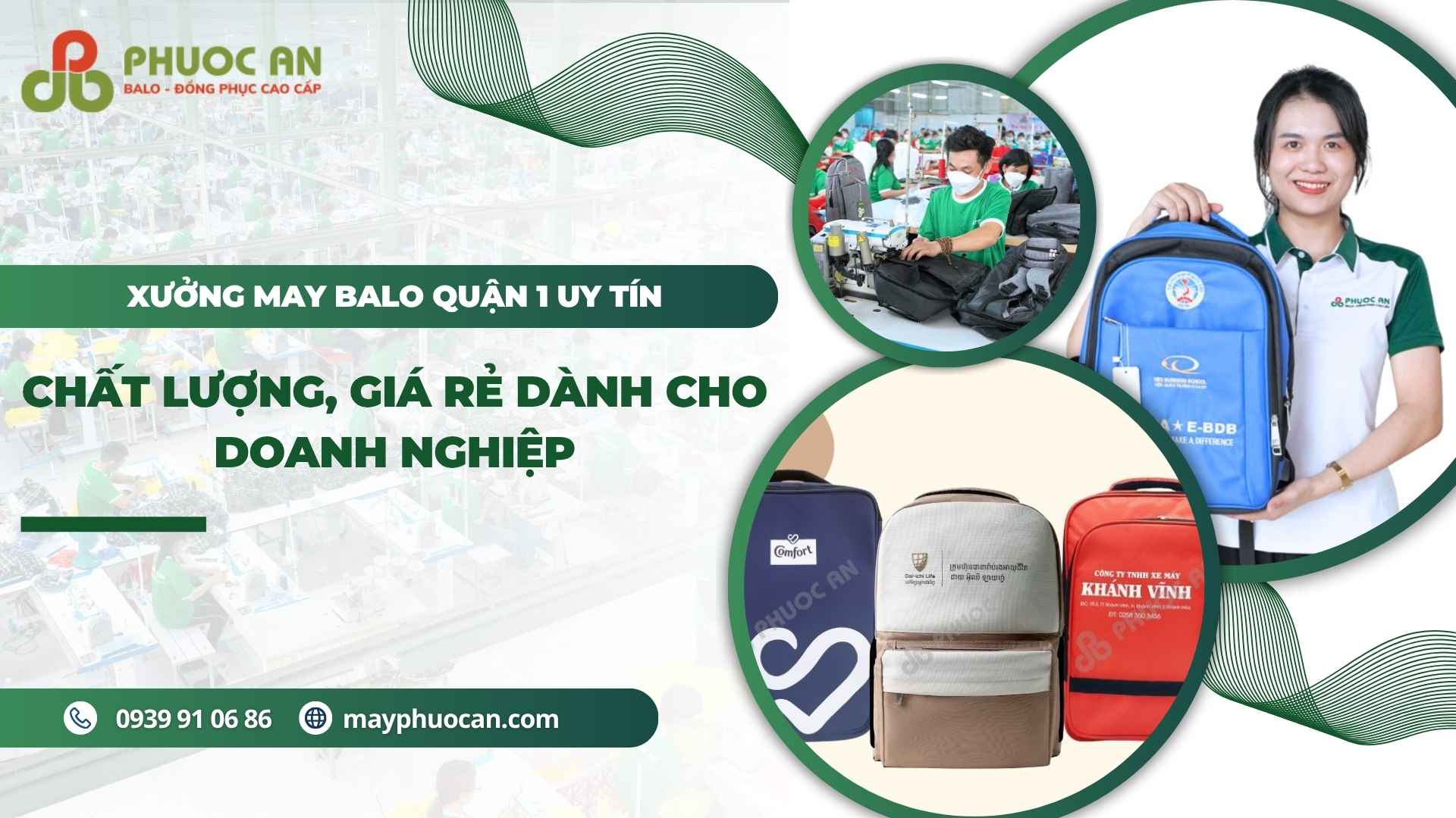 Xưởng May Balo Quận 1 Giá Rẻ, Chất Lượng